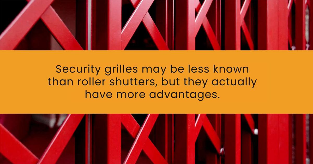 Security grilles: the superior solution to roller shutters - Cross-Guard